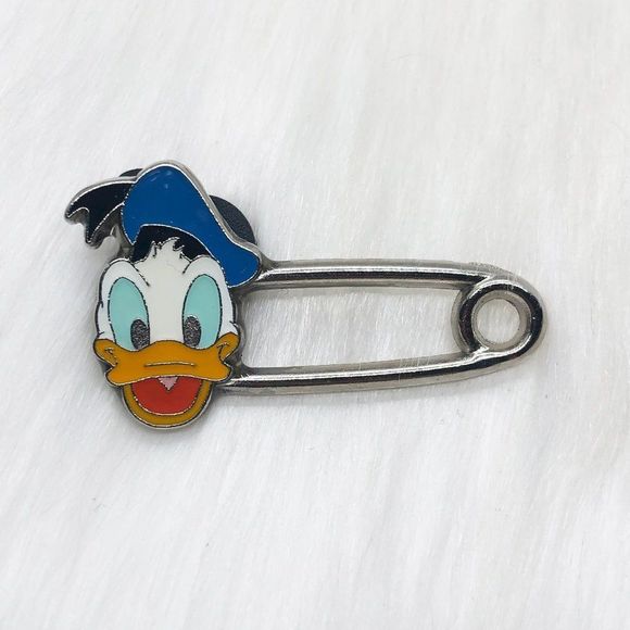 Disney | Jewelry | 525 Disney Safety Pin Donald Duck Pin | Poshmark